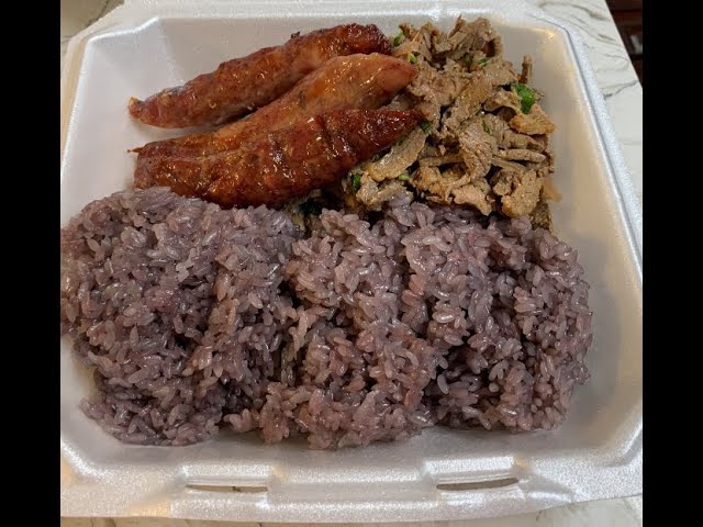 Hmong Traditional Dish – Purple Sticky Rice, Hmong Sausage & Laab ...