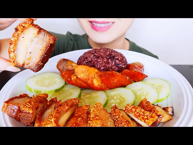 ASMR HMONG FOOD ~ SAUSAGES + PORK BELLY + STICKY RICE (NO TALKING ...