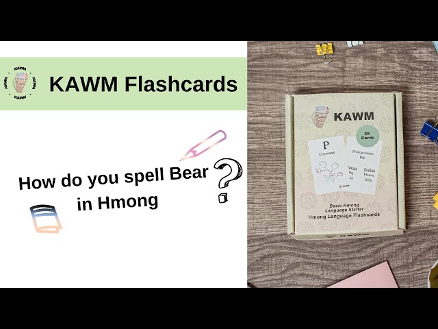 Learn Hmong with KAWM Flashcards #KAWM #learnHmong #flashcards – HMOOB.TV